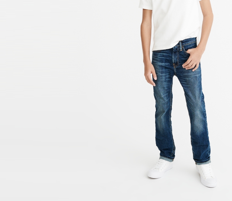 boys straight jeans | abercrombie kids