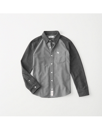 boys button-up shirts | abercrombie kids